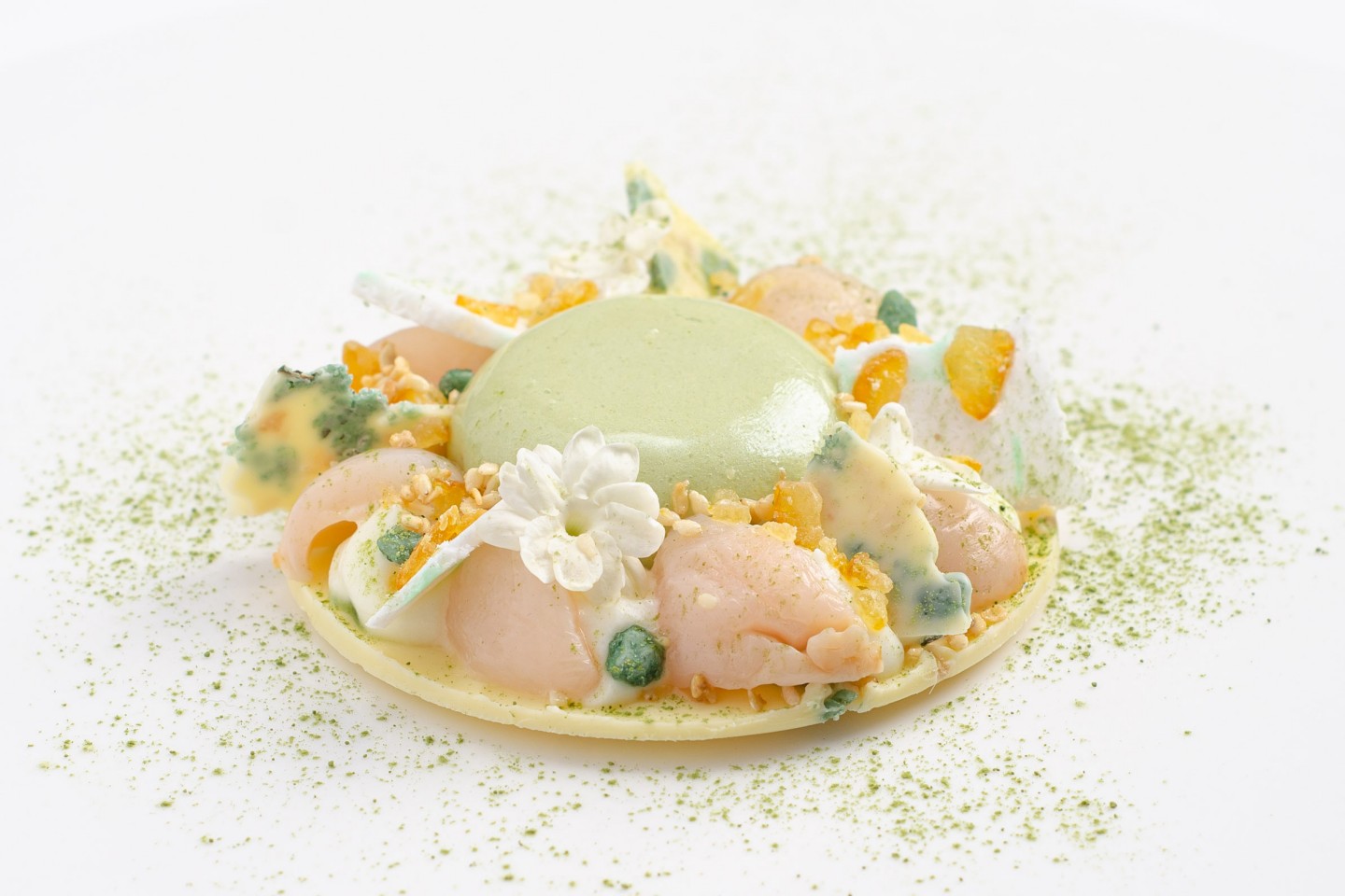 Matcha and Yuzu Mousse using MSK UltraMousse