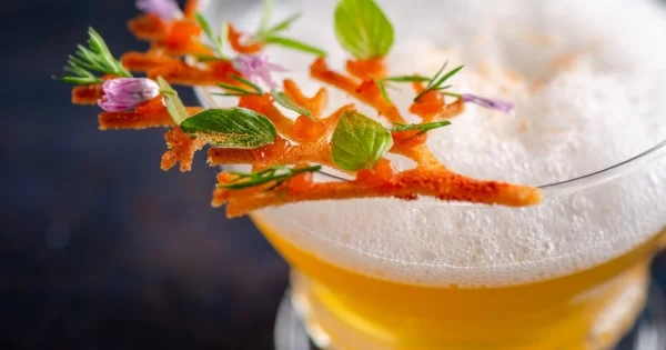 Tomato Tuile using Spray Dried Tomato Powder