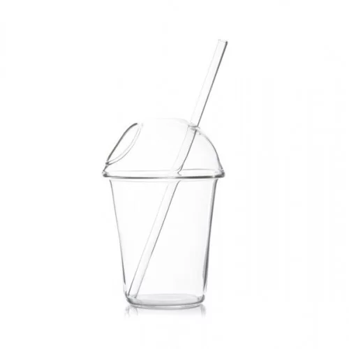 Milkshake Cup with Straw, 330ml by 100% Chef, 1 unit