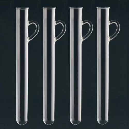 Test Tubes with Handle (round bottom) Ø16mm, 16ml, 24pk