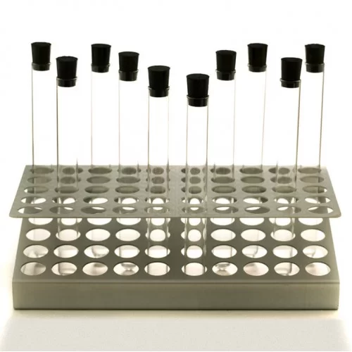 Aluminium Display Stand, 50 Hole (for test tubes Ø16 mm), 1 unit