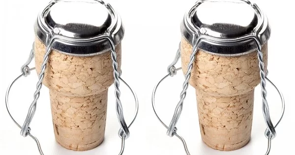 Champagne Caps, Silver, 100pk