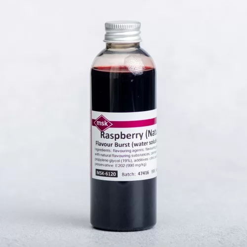 Raspberry (Natural) Flavour Burst (water soluble), 100ml
