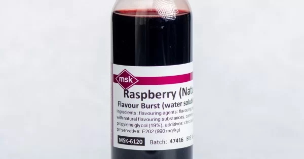 Raspberry (Natural) Flavour Burst (water soluble), 100ml