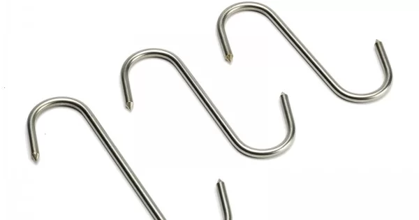 6 inch Stainless Steel Butcher's Hooks, 5pk