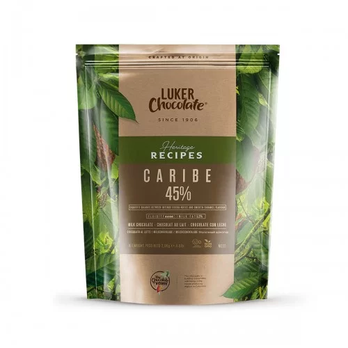 Caribe 45% Milk Chocolate Couverture by Luker Chocolate, 2.5kg