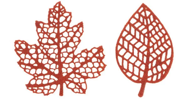 Bosco Silicone Tuile Mould, 2 leaf designs by Silikomart, 1 unit